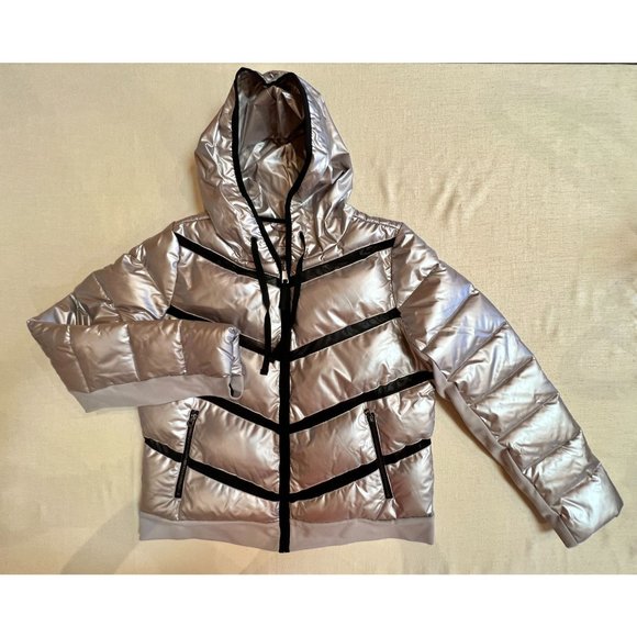 zuda | Jackets & Coats | Zuda Quilted Pearlized Puffer Jacket Whood ...